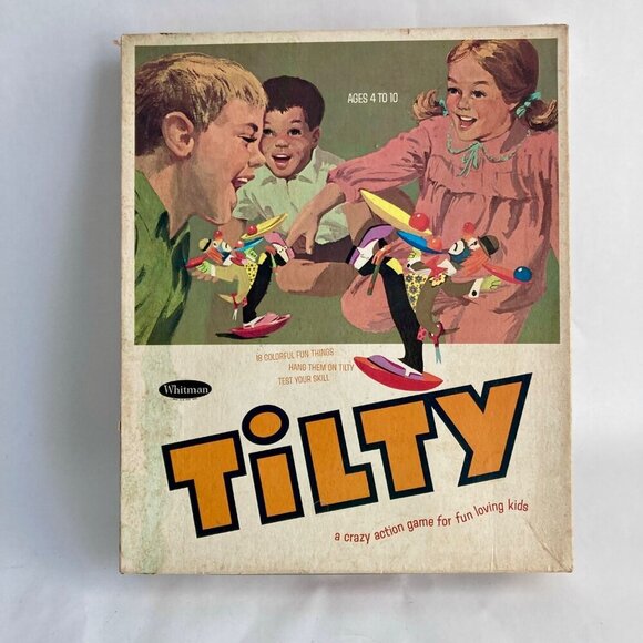 Whitman | Games | Vintage 967 Whitman Tilty Balancing Clown Game Rare ...